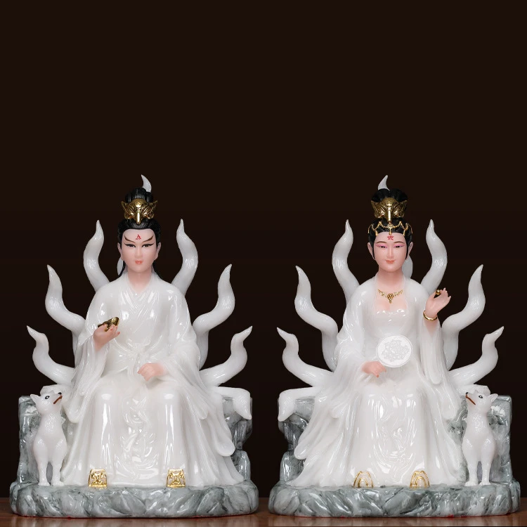 Nine-tailed Goddess, Male Female Fox, Red Nine-tailed Fox Fairy, Buddha ...
