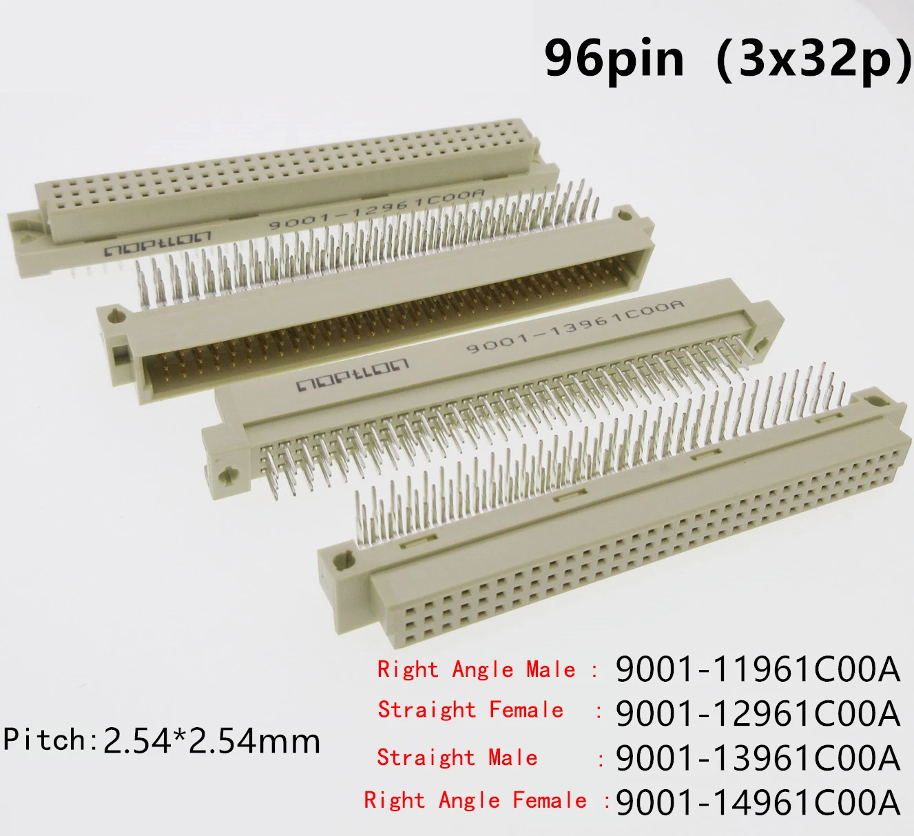 2pcs-DIN-41612-Connector-3-Rows-96-Position-Plug-Header-Male-Female ...