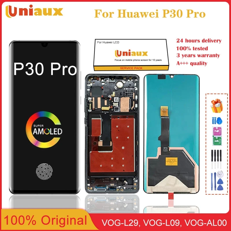 6-47-Original-OLED-For-Huawei-P30-Pro-LCD-VOG-L29-VOG-L09-VOG-L04 ...
