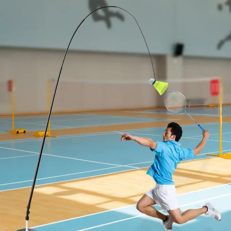 New-Badminton-Single-Player-Rebound-Trainer-Stretch-Badminton-Robot ...