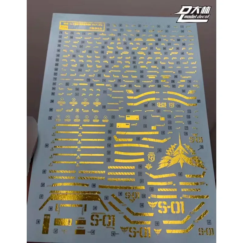 Master-Decal-UC35-for-MG-1-100-Sazabi-Ver-Ka-Metallic-Gold-Sticker-for ...