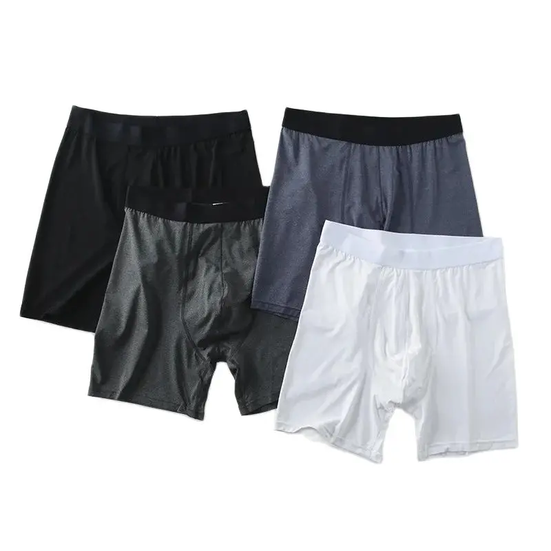 Boxer Mens Underwear Men Soft Ultrathin Breathable Elastic Panties Mid ...