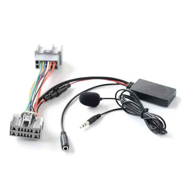 NEW Car Bluetooth 5.0 Module Phone Call Handfree AUX IN Cable Adapter ...