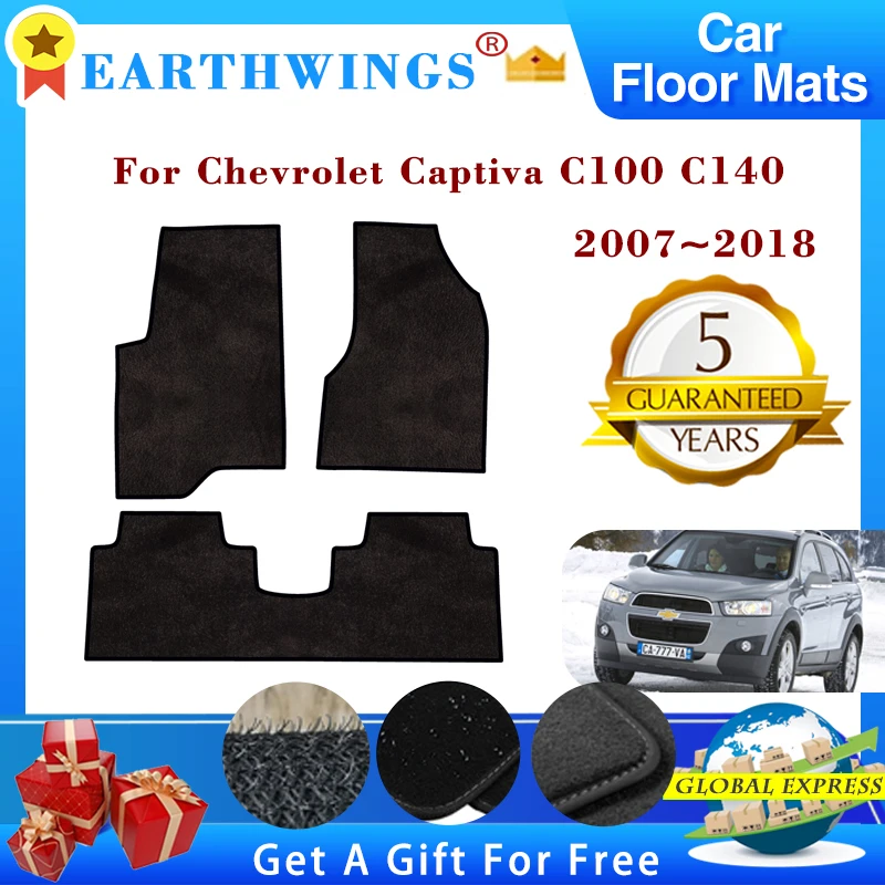 Car-Floor-Mats-For-Chevrolet-Captiva-C100-C140-5-Seat-2007-2018-2008 ...