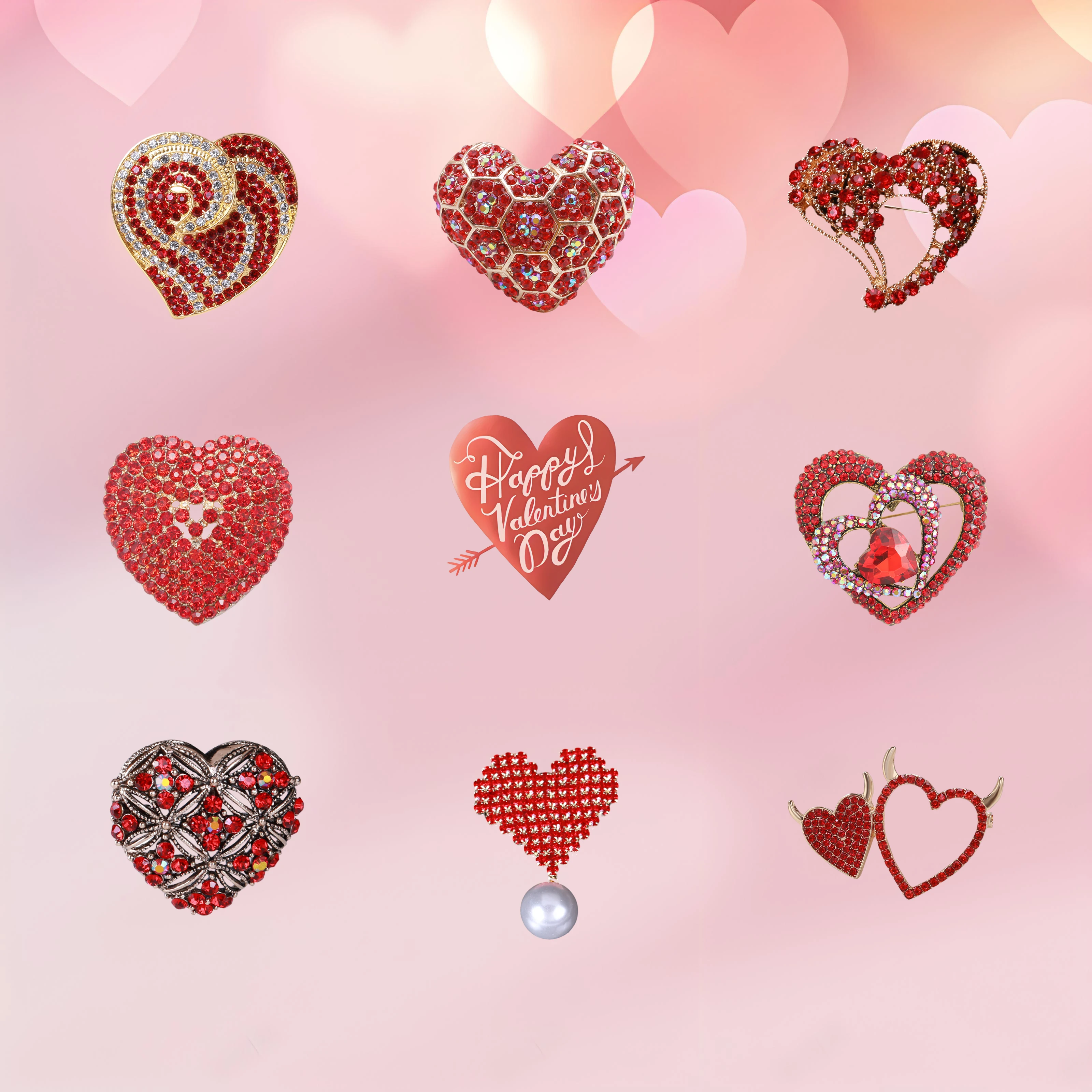 Valentine-s-Day-Romantic-Rhinestone-Love-Brooches-for-Women-Couples-Red ...