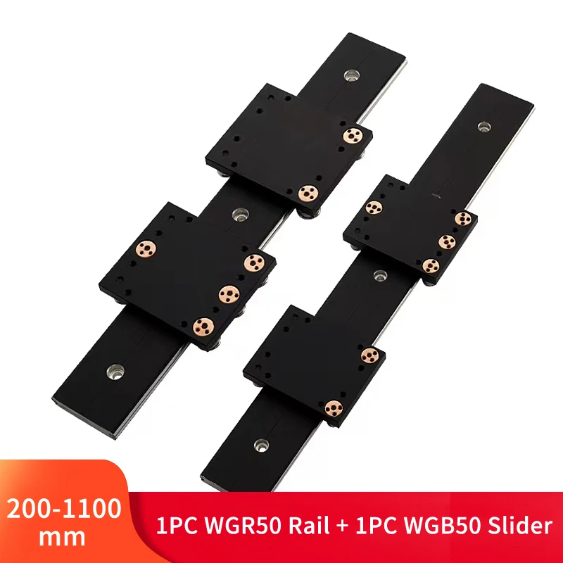 Linear Slide W50mm 1PC WGR50 Rail + WGB50 Slider External Dual-axis ...
