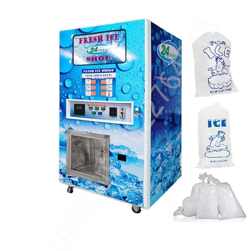 450-900kg-24h-Automatic-Cube-Ice-Vending-Machine-With-Bagging-And-Sealing-System-Commercial-Bulk ...