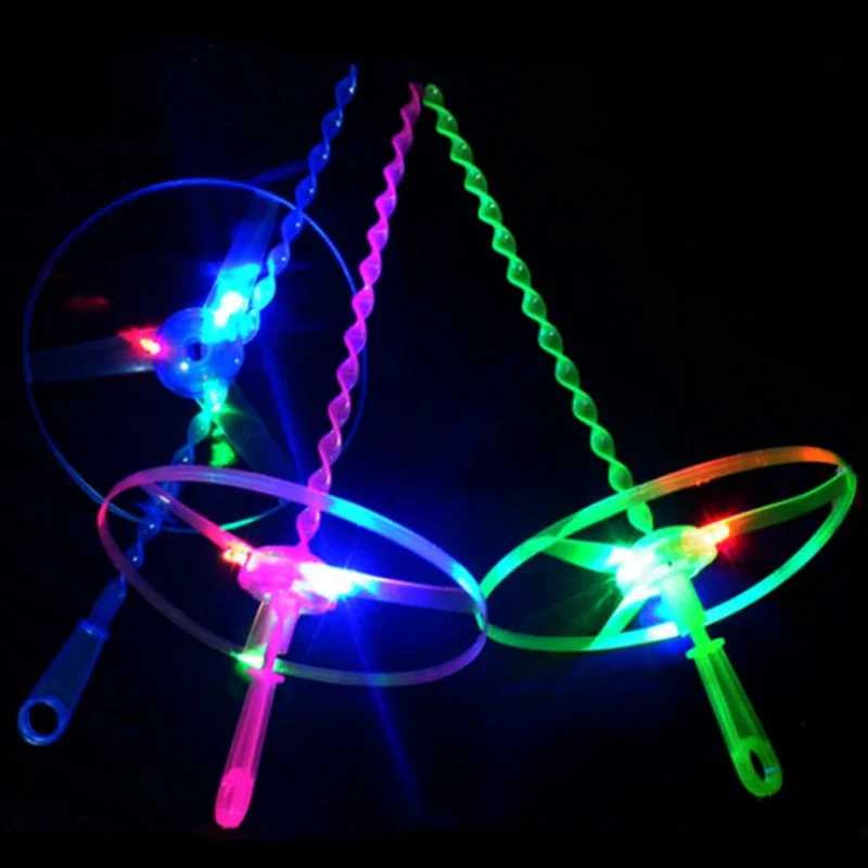 1pcs-Illuminated-Outdoor-Fly-Disk-Toy-LED-Lighting-UFO-Design-Hand-Push ...
