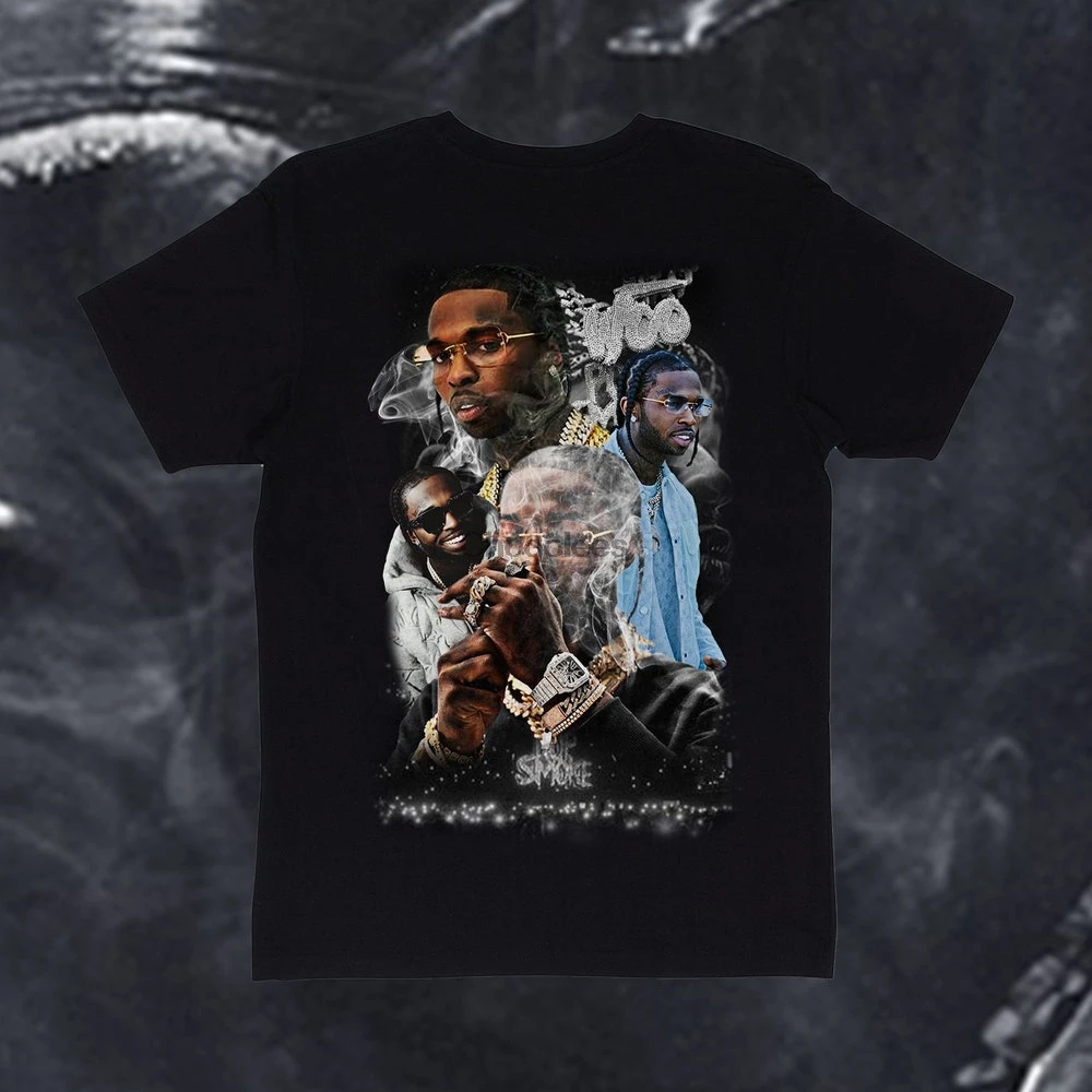 Vintage Graphic Homage T Shirt ~ Pop Smoke Hip Hop| | - AliExpress