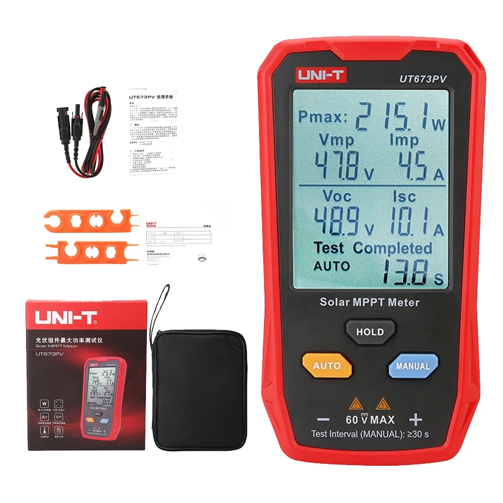 UT673PV-Solor-MPPT-Meter-Photovoltaic-Maximum-Power-Tester-Peak-Open ...