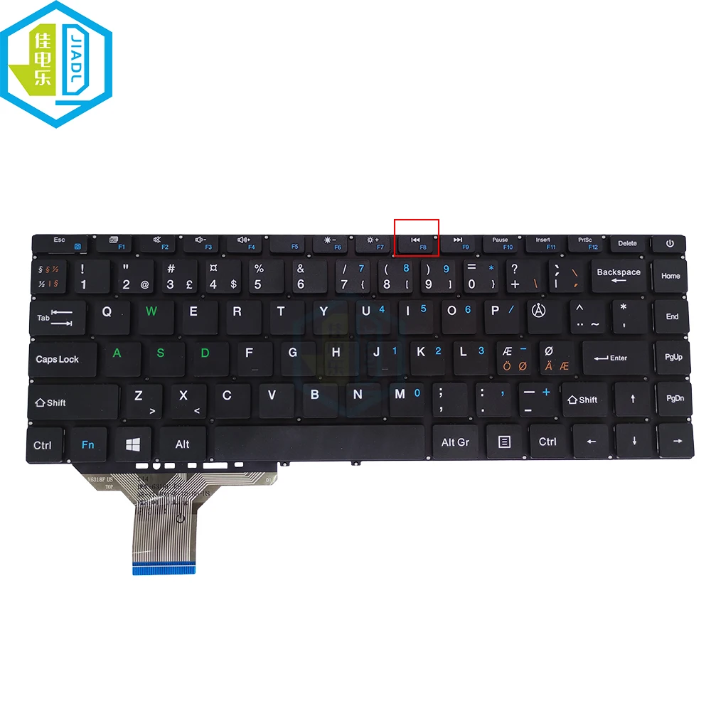 US UK GB Czech Taiwan Notebook Keyboard For Teclast F7 plus 3 XK HS122 ...