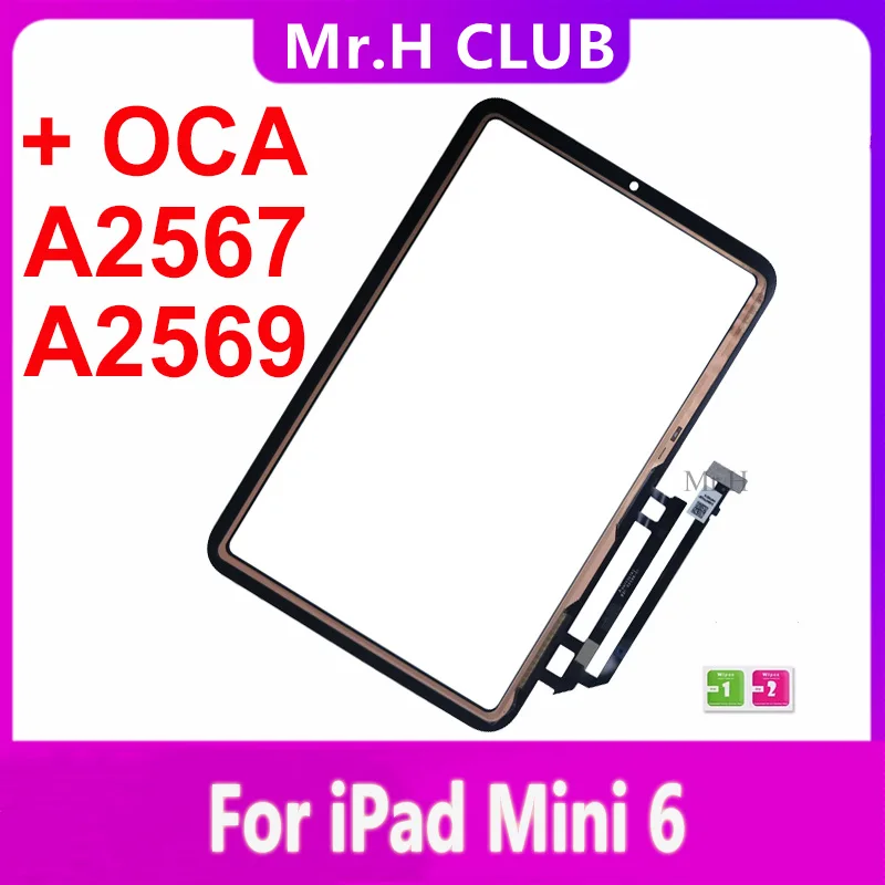 With-OCA-Touchscreen-Panel-For-iPad-Mini-6-Mini6-A2567-A2568-A2569 ...