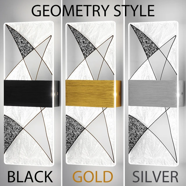 Artwork Pattern Acrylic LED Wall Lights - Lighting4Home