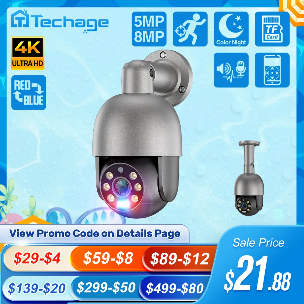Techage-4K-8MP-5MP-PTZ-Security-POE-IP-Camera-CCTV-Surveillance-Video ...