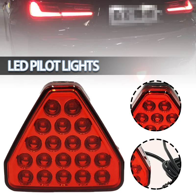 New 1pc 12V Car Pilot Light High Brightness Motorcycle Cars Triangle ...