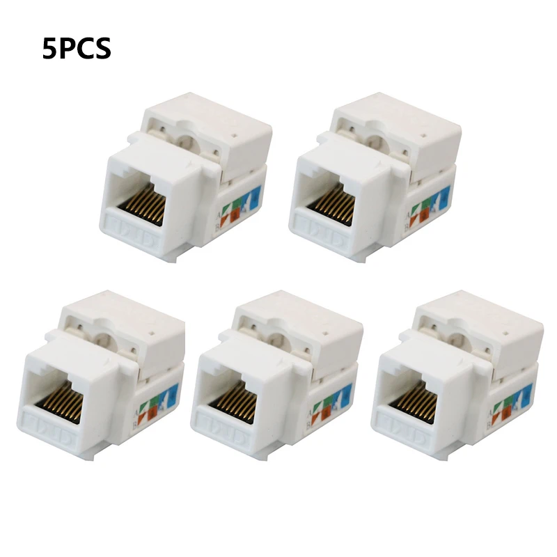 5pcs Cat6 Utp Ethernet Network Module Rj45 Connector Information Socket ...