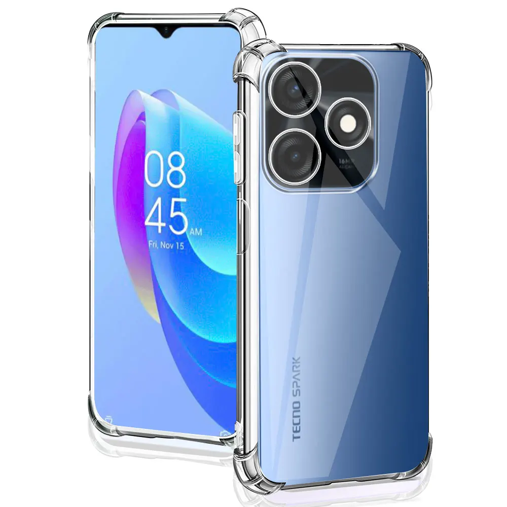 For-Tecno-Spark-10-4G-Case-Silicon-Soft-Shockproof-Transparent-Cover ...