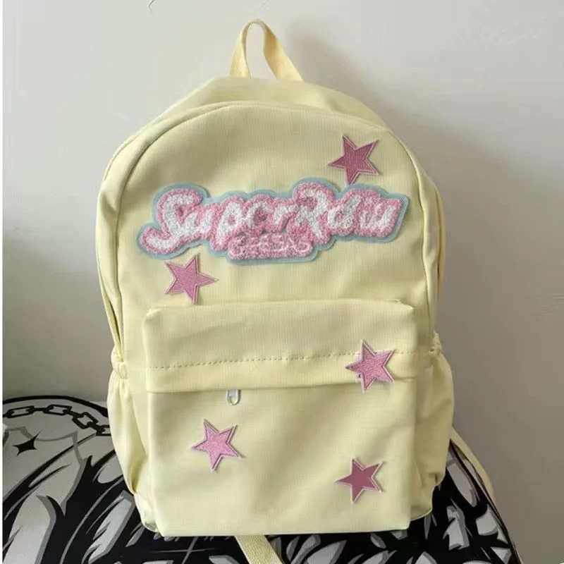 Japanese-Kawaii-Cute-Girls-Backpacks-Letter-Star-Sweet-All-Match ...