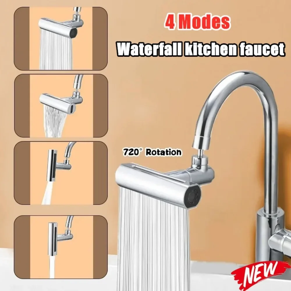 Waterfall-Stream-4-Modes-Kitchen-Faucet-Sprayer-Head-Diffuser-Water ...