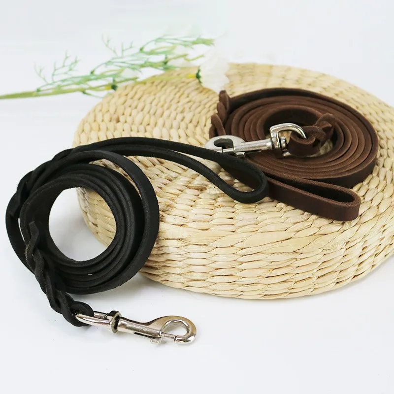 Pet Accessories German Shepherd Training Leash with Oilproof Leather ...