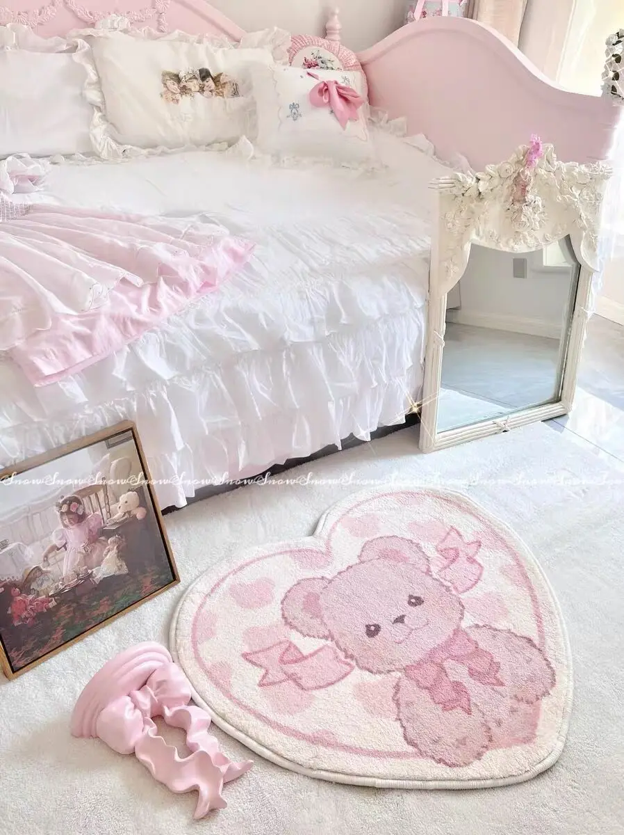 Creative Rug Nordic Cartoon Carpet For Bedroom Non-slip Bedside Area ...