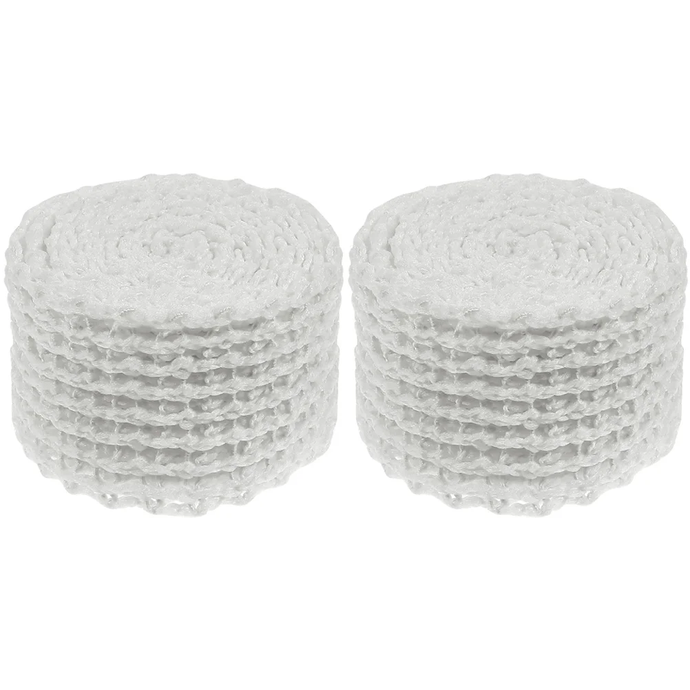 2 Rolls Net Bag Sausage Casings Meat Skewers Cooking String Meat Rubber ...