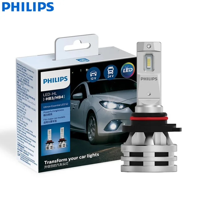 Philips Ultinon Essential S2 LED H11 9005 9006 HB3 HB4 Car Headlight ...
