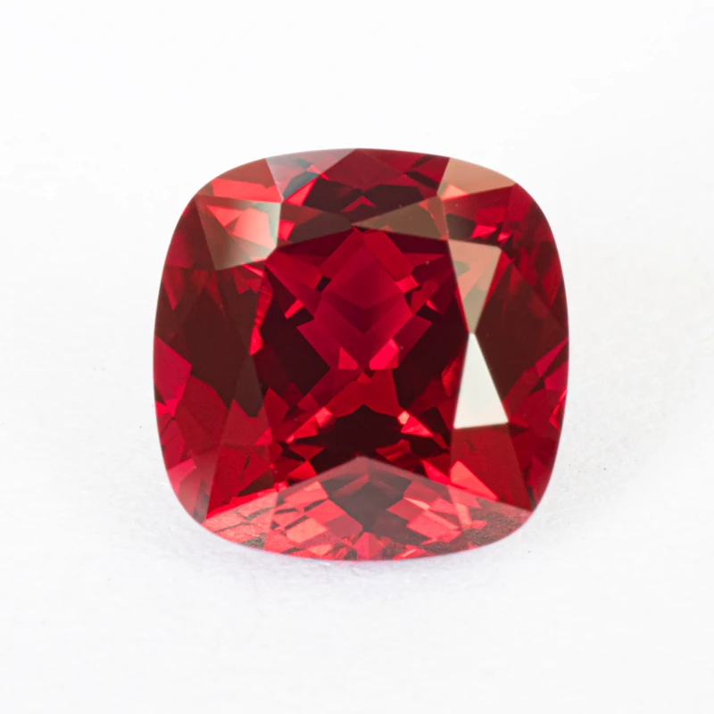 Lab-Grown-Ruby-Square-Cushion-Shape-Pigeon-Blood-Red-Color-Gemstone-for ...