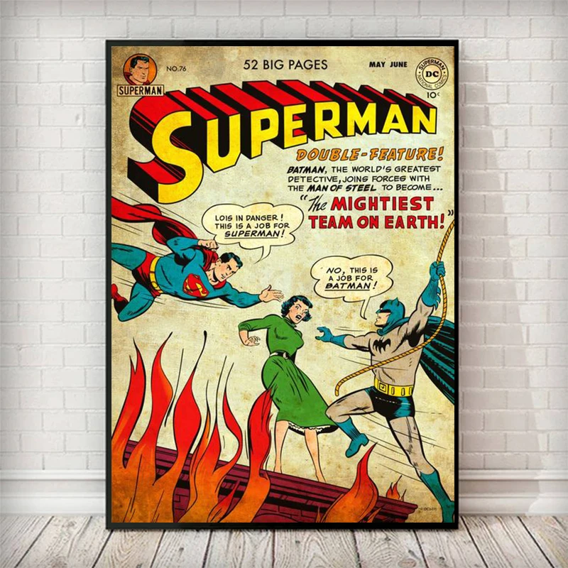 Vintage Superman Comic Art