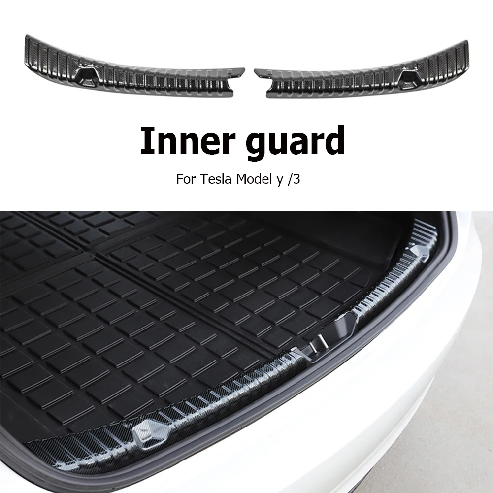 Door Entry Guards Trunk Threshold Bumper For Tesla Model Y / 3 Trunk ...
