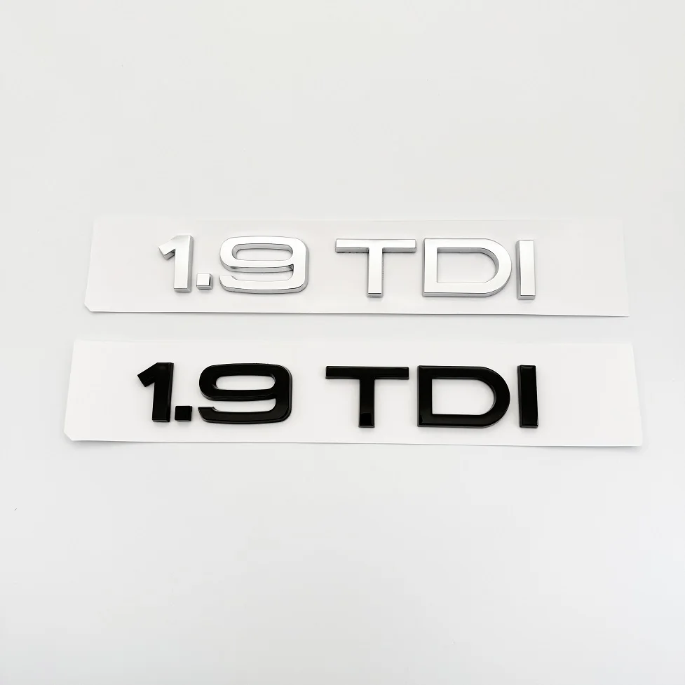 Car-3D-ABS-1-9-TDI-Emblem-Trunk-Letters-Logo-Displace-for-Audi-A4-A6 ...