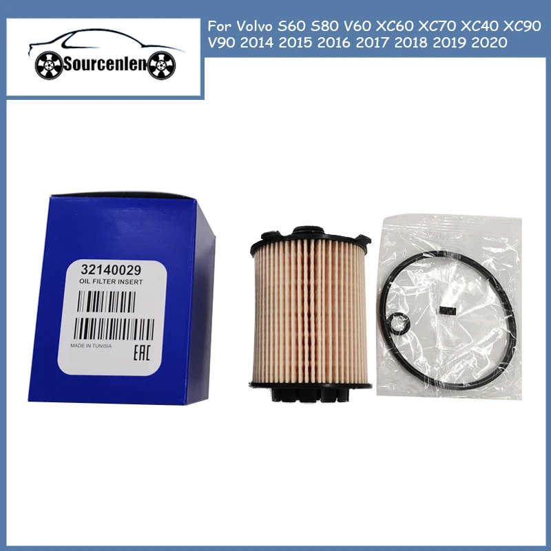 32140029-Oil-Filter-Kit-31372212-31372214-for-Volvo-S60-S80-V60-XC60 ...