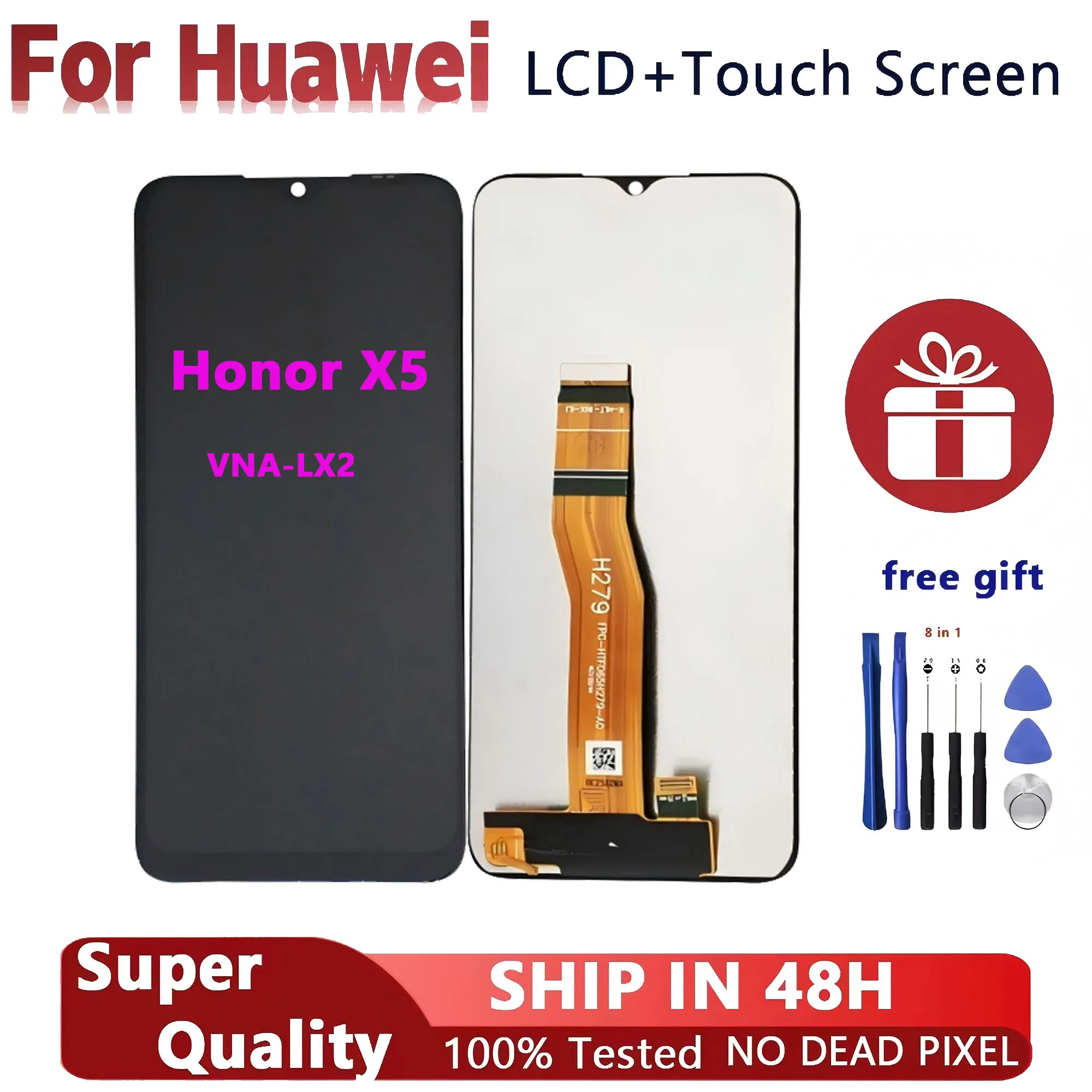 6.5'' New Display For Huawei Honor X5 LCD VNA-LX2 Display Touch Screen ...