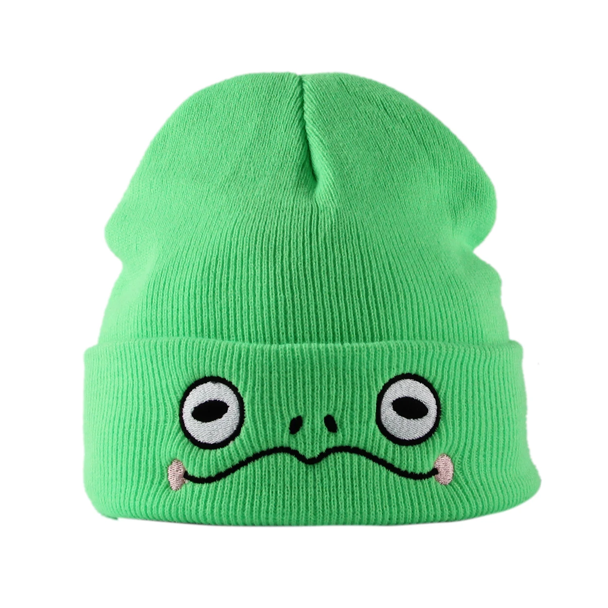 Kermit-the-Frog-Sad-Frog-Beanie-Hat-Green-Frog-Knitted-Hats-Interesting ...