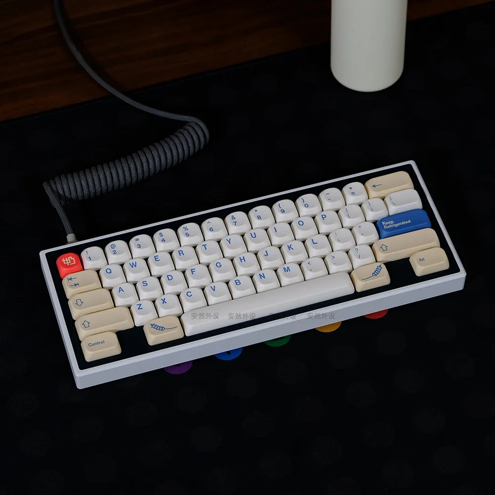 GMK soy milk keycap PBT material five-sided hot sublimation KOA height ...