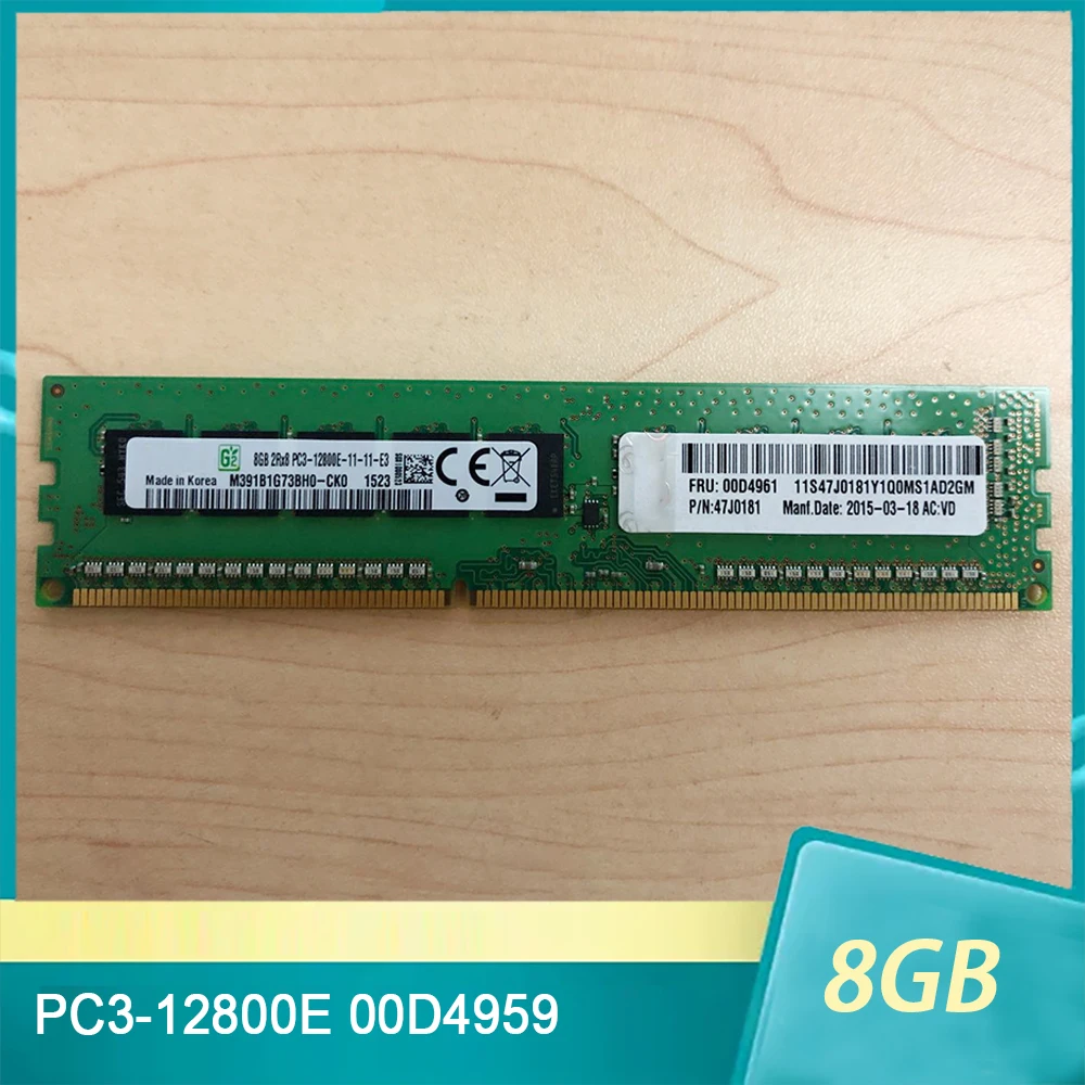 For-IBM-RAM-00D4959-00D4961-47J0181-PC3-12800E-8GB-DDR3-1600-Server ...