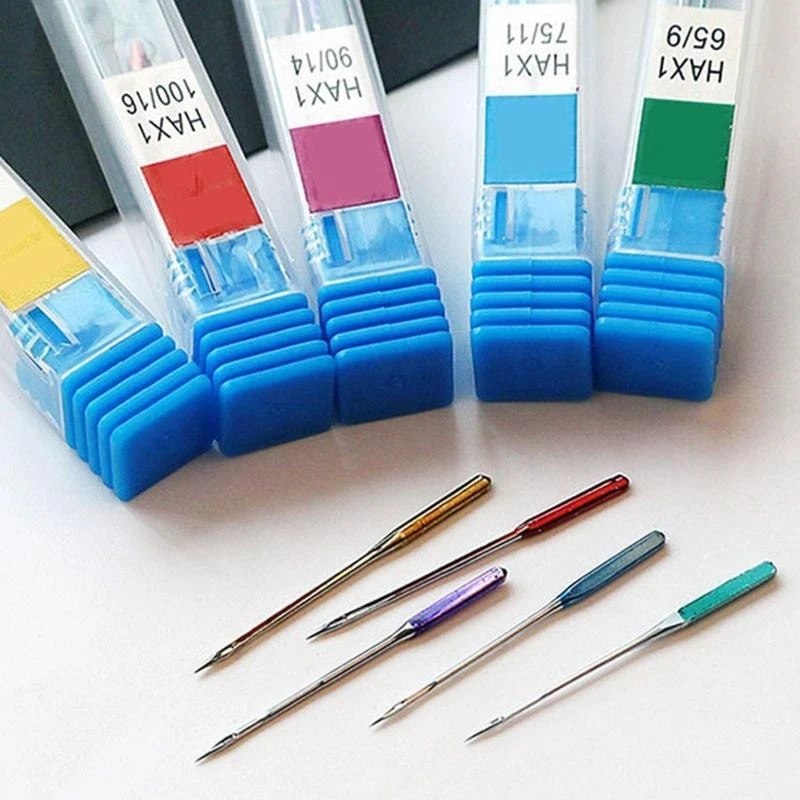 Universal Household Sewing Machine Needles Colored Flat Needles Bottom ...