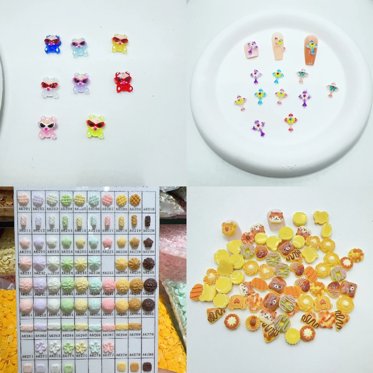 200-2000pieces 6-12mm diy Mini candy cartoon flatback cabochon ...