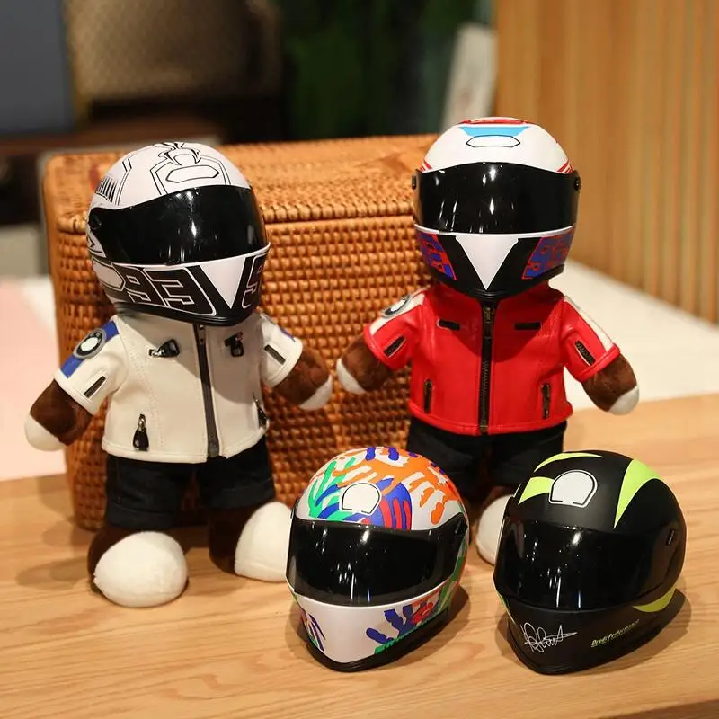Creative-Motorcycle-Teddy-Bear-Plush-Toys-Stuffed-Bear-with-Helmet ...
