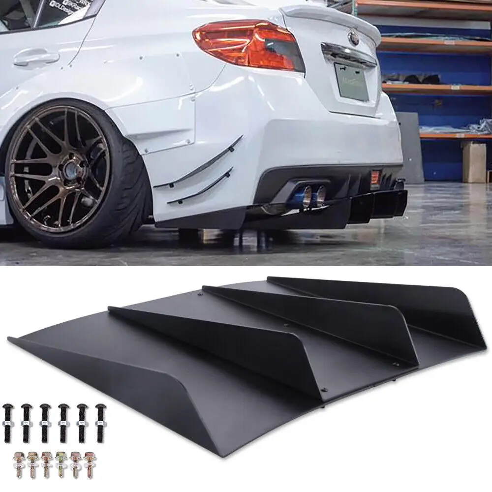 LAICY-For-Subaru-WRX-STI-2015-2018-Rear-Bumper-Diffuser-4-Fin-Spoiler ...