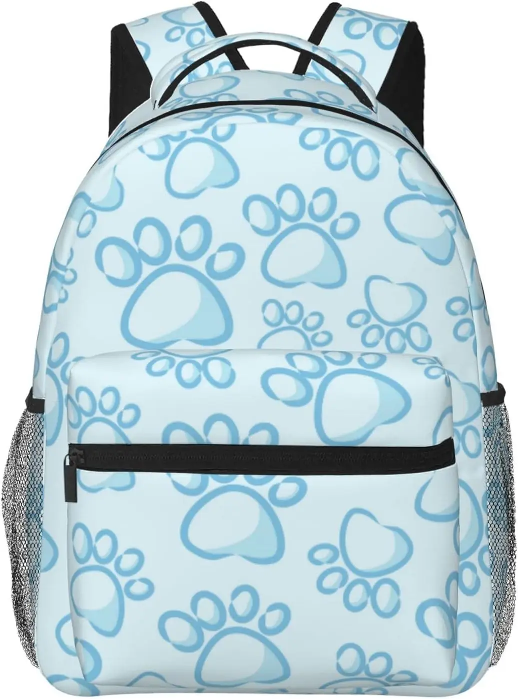 Cute Blue Dog Paw Print Lightweight Laptop Backpack for Women Men ...