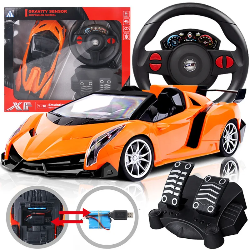 1-16-Steering-Wheel-Gravity-Sensor-Remote-Control-Car-with-Foot-Pedal ...