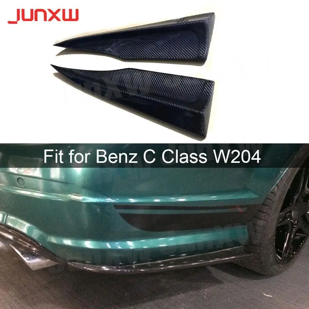for-W204-C63-AMG-Carbon-Fiber-Rear-Bumper-Lip-Splitters-Aprons-for-Benz ...