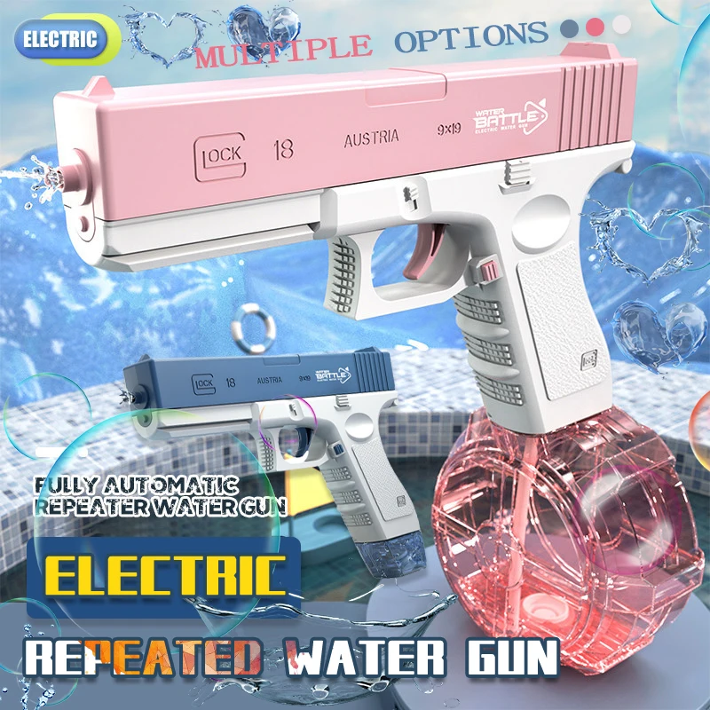 Fully-Automatic-Explosive-Electric-Water-Gun-Boy-Playing-In-Water ...