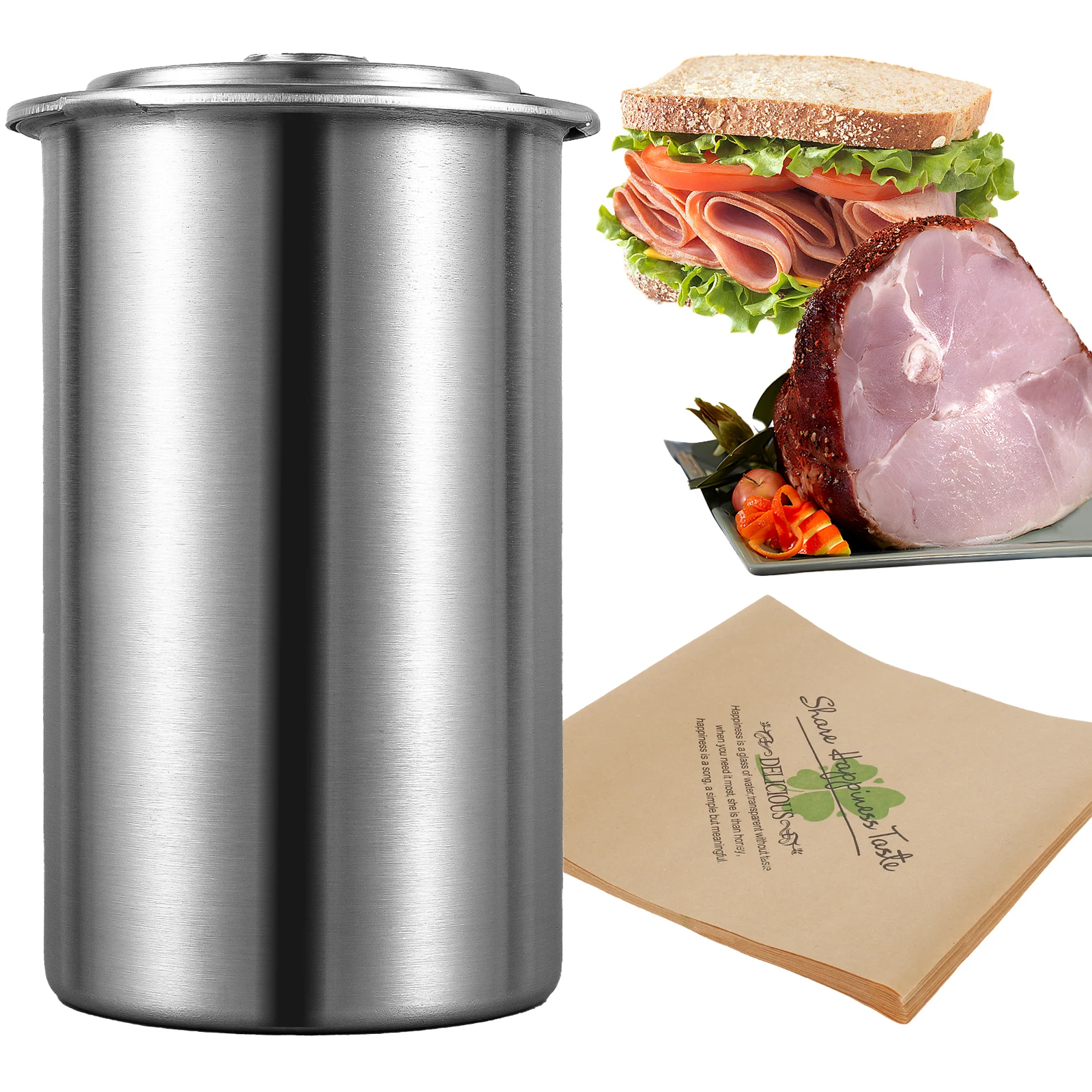 Stainless-Steel-Ham-Maker-Heat-Resistance-Meat-Press-Cooker-with-a ...