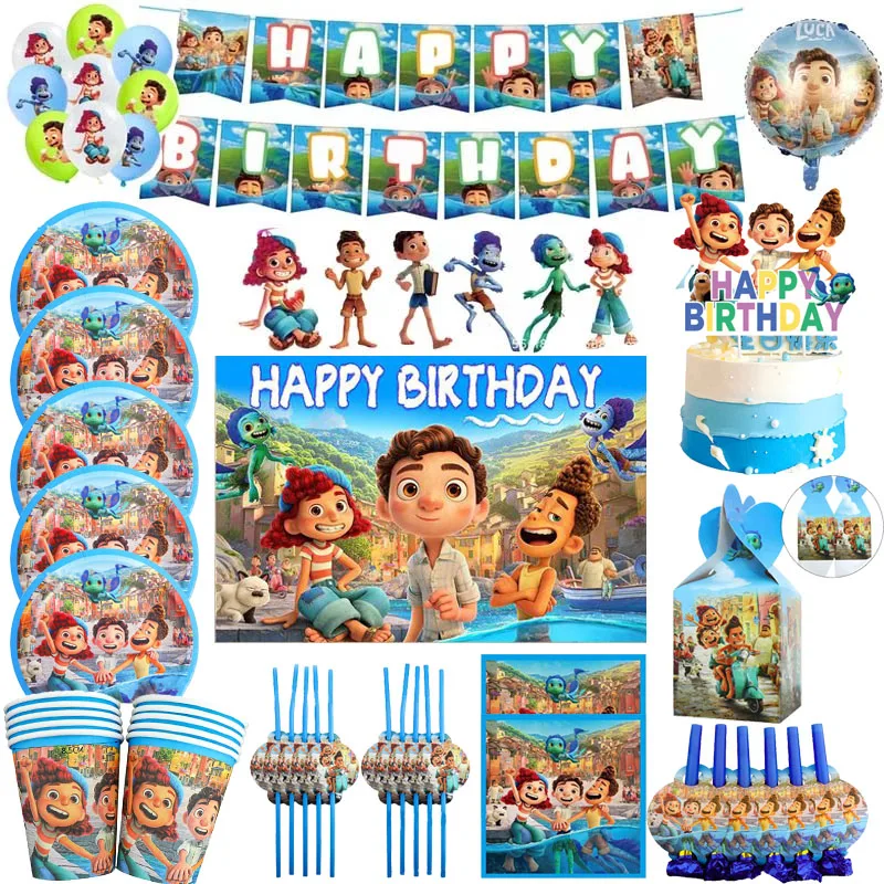 Disney-Luca-Theme-Birthday-Party-Supplies-Disposable-Tableware-Plates ...