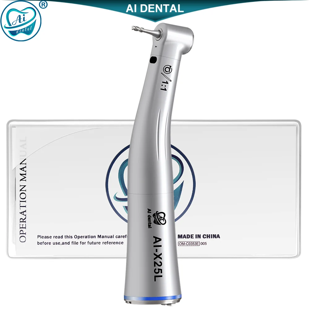 Ai Max-X25L Dental Low Speed Handpiece Attachment 1:1 Ratio Micromotor ...