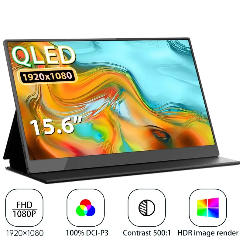 400Nits-15-6-Inch-QLED-Portable-Monitor-HDR-external-Screen-Type-C-USB ...