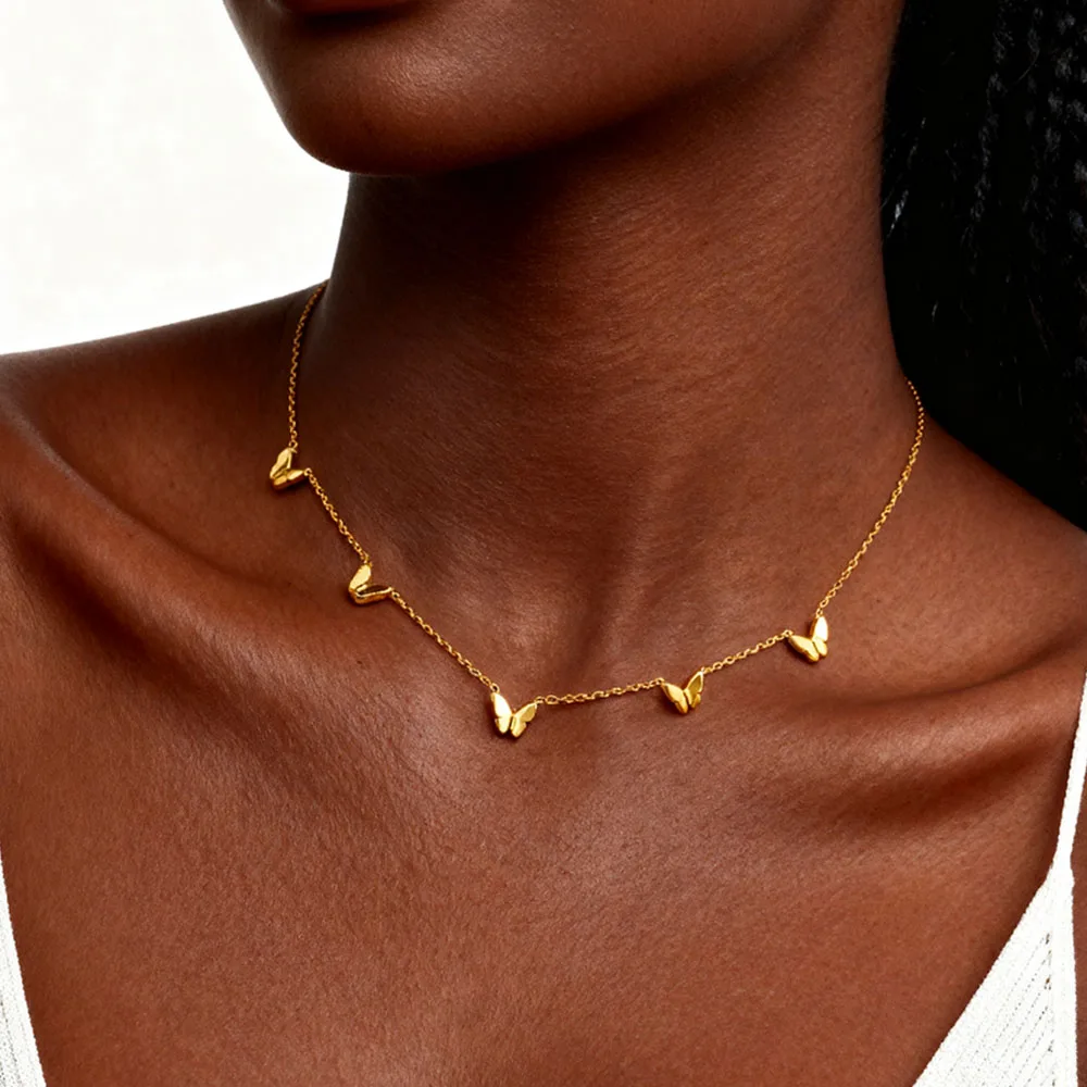 Collar de lazo con dijes para mujer, gargantilla de cadena con lazo ...
