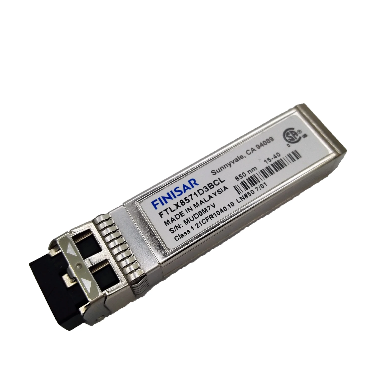 New 10GB SFP+ Module FINISAR FTLX8571D3BCL SR/SW 850NM 300M Fiber ...